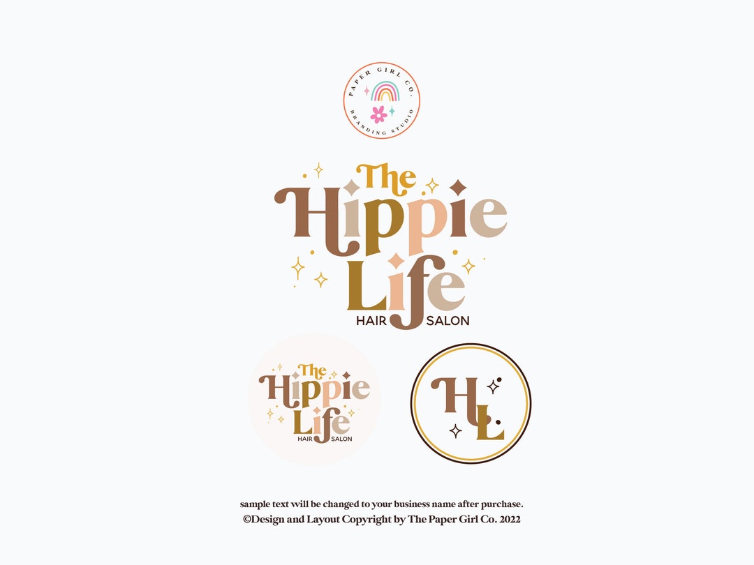 Retro Logo Cosmic Logo Star Logo Boutique Logo Boho Logo - Etsy Australia