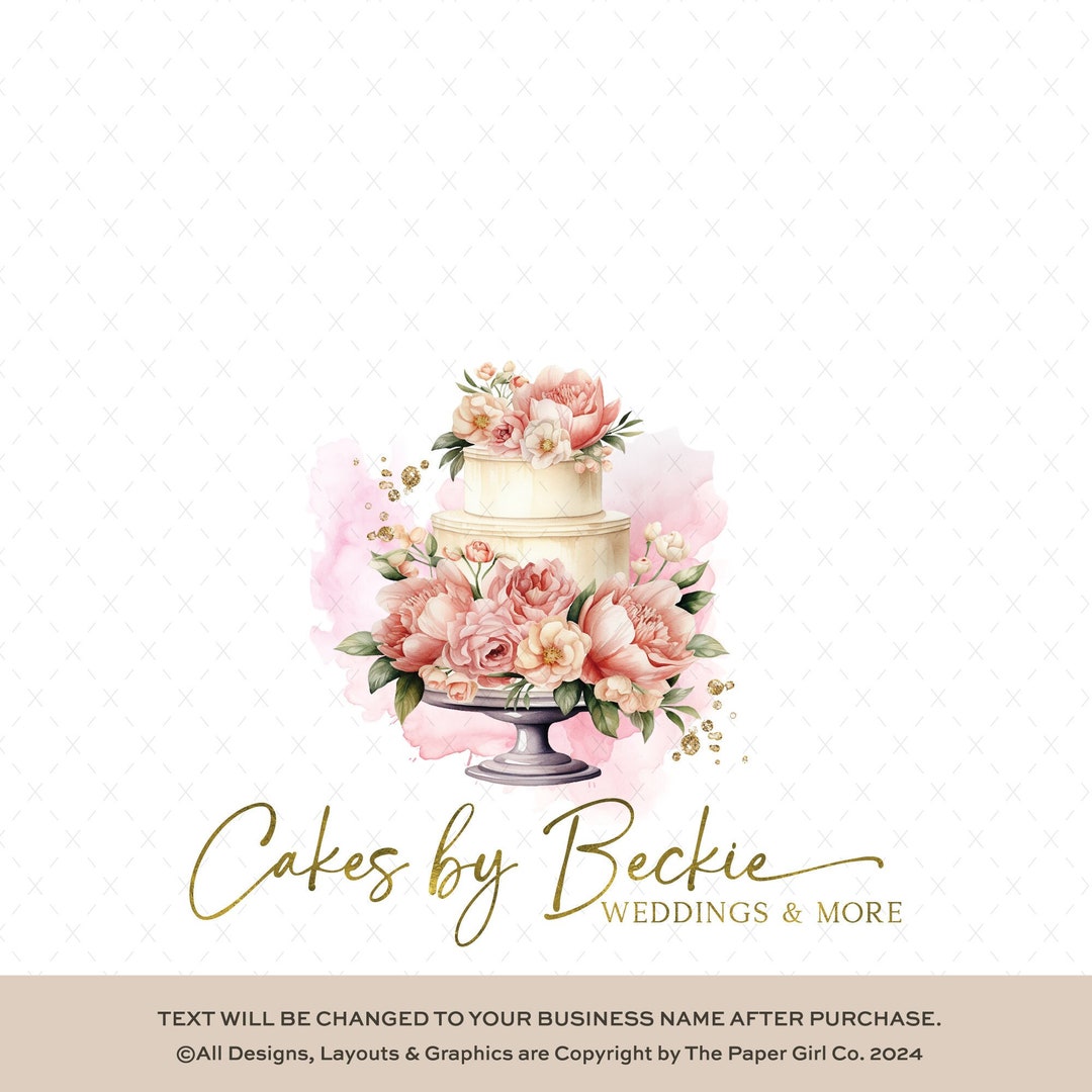 Cake Logo | Pastry Logo | Custom Logo Design | Kitchen Logo | Dessert ...