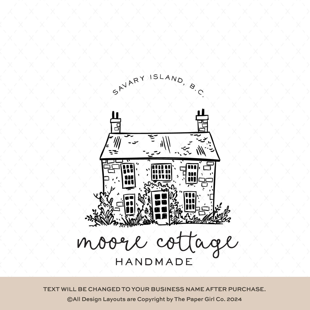 Farmhouse Logo | Custom Logo Design | Beach Cottage Rental | Farm Logo ...
