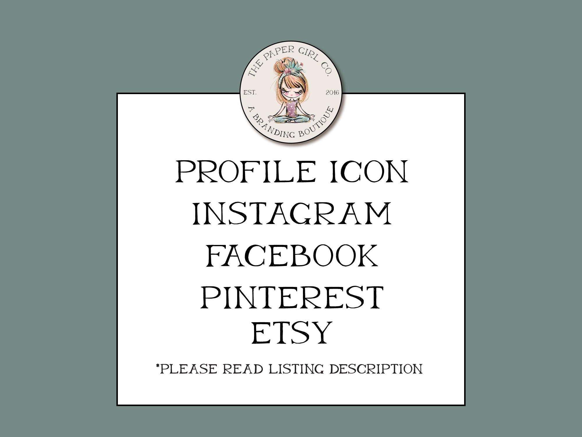 Facebook favicon instagram favicon pinterest favicon etsy | Etsy