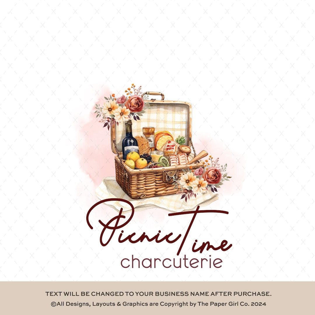 Food Logo | Chef Logo | Brie Logo | Party Logo | Charcuterie Boards ...