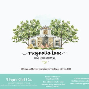 Farmhouse Logo White Barn Logo Barn Logo Logo Design - Etsy