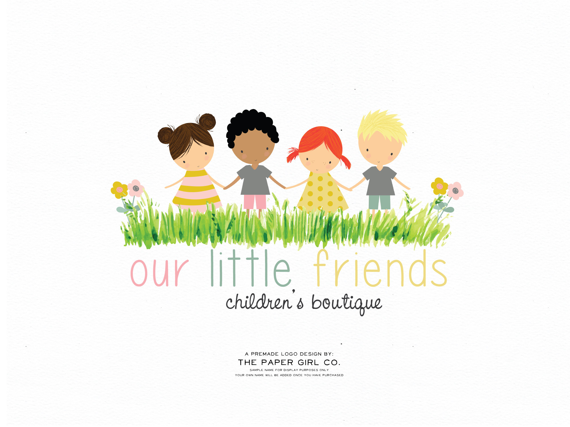 Kids Logo Children's Logo Kindergarten Logo Preschool | Etsy