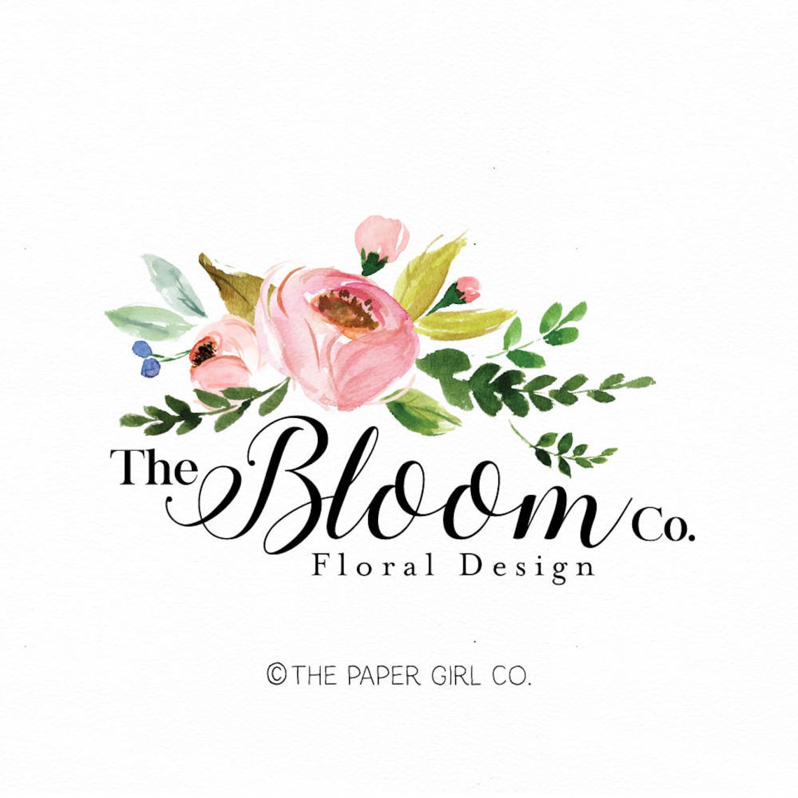 Florist logo floral logo flower logo wedding logo event | Etsy
