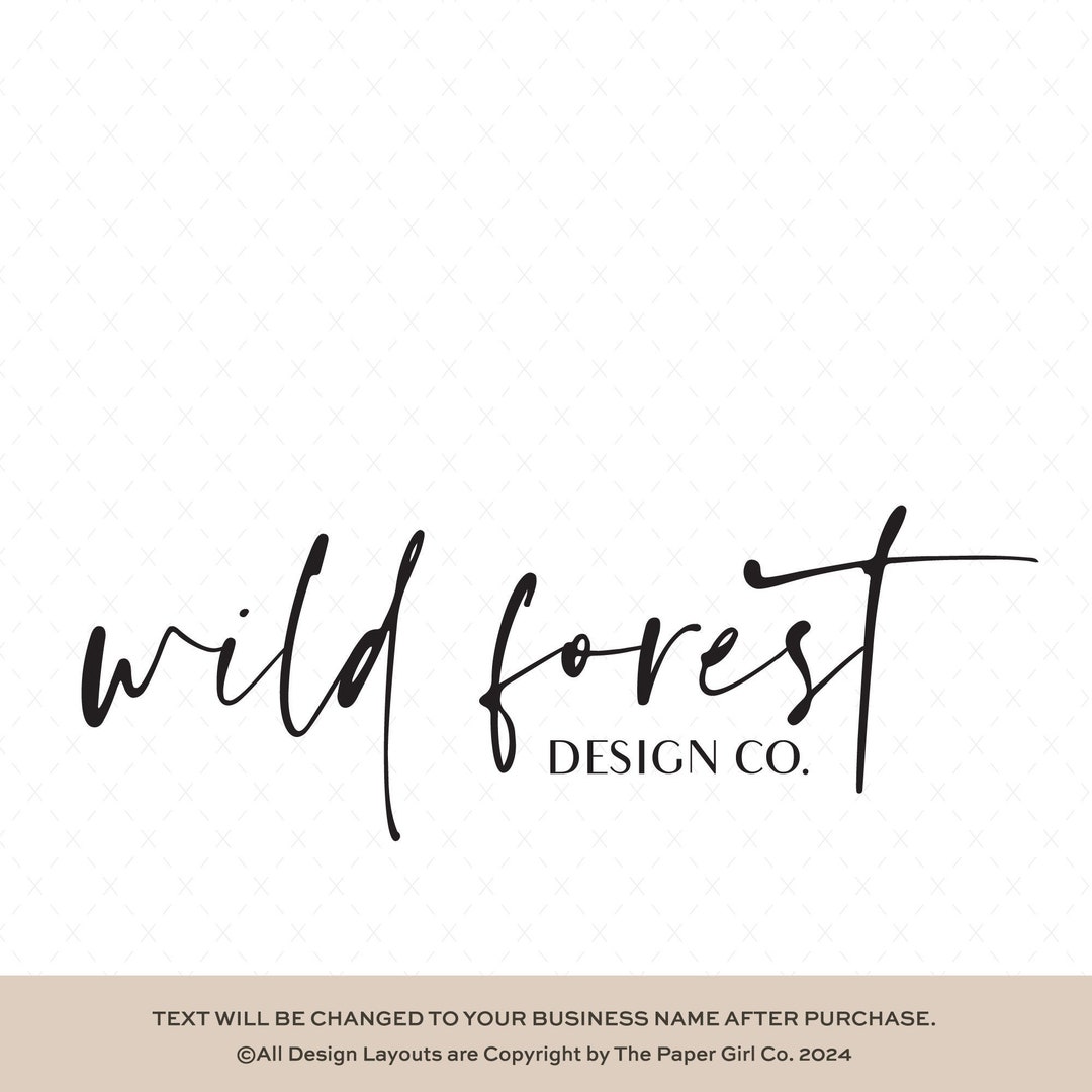 Calligraphy Logo | Black and White Logo | Signature Logo | Business ...