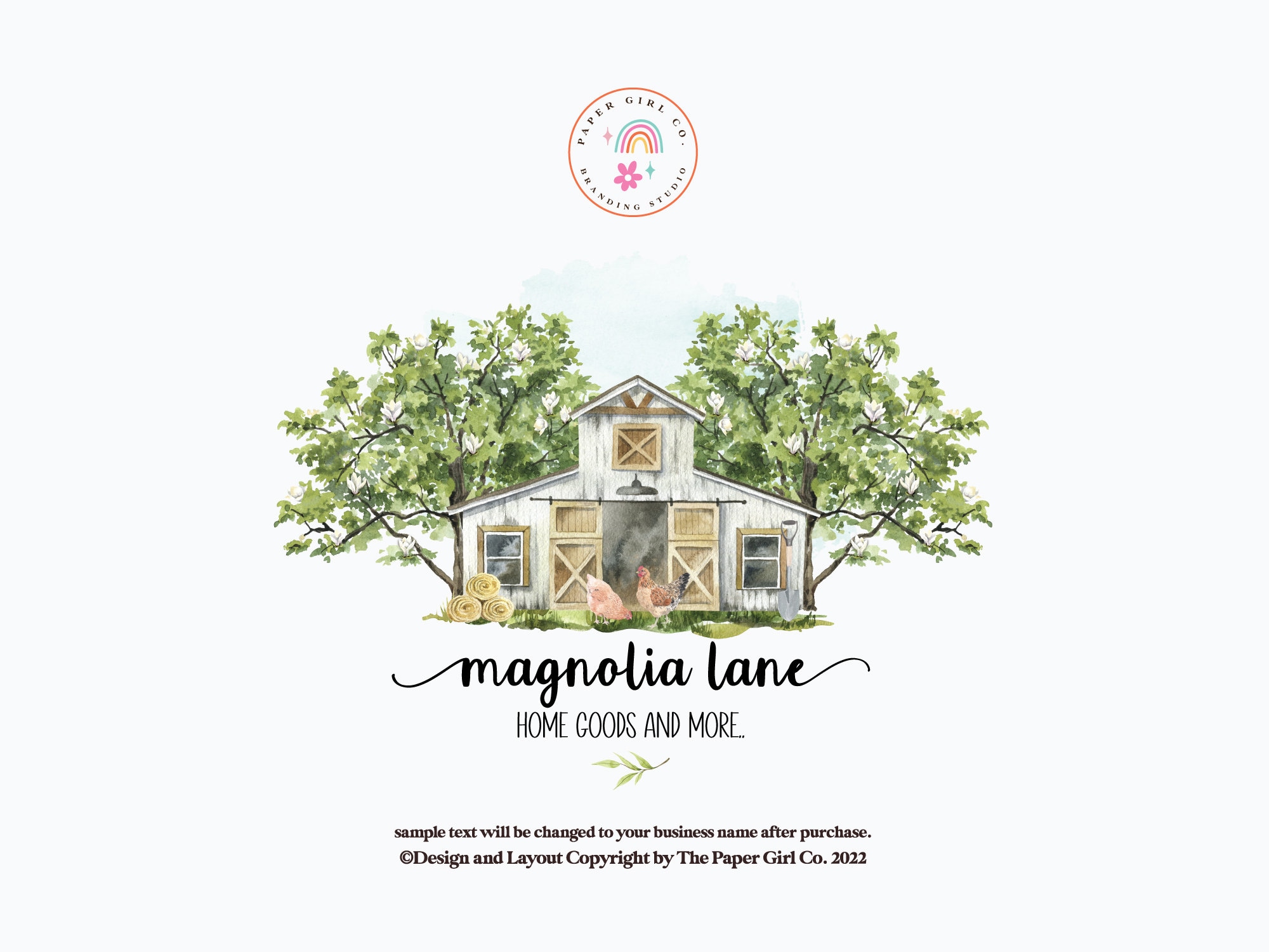 Farmhouse Logo White Barn Logo Barn Logo Logo Design - Etsy