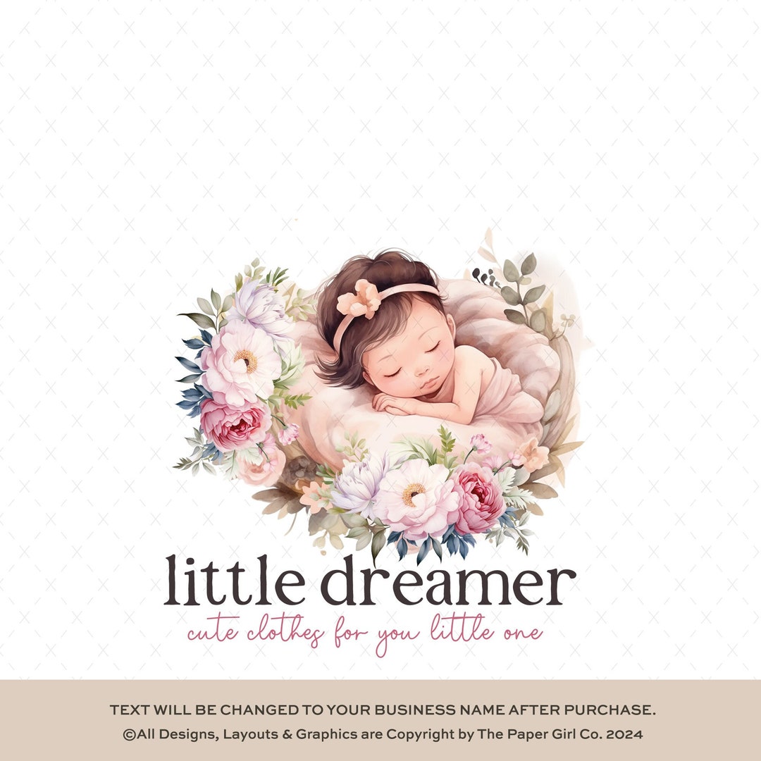 Premade Baby Logo Design, Doula Logo Design, Newborn Nursery Branding ...