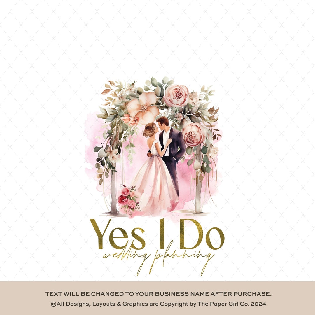 Wedding Logo Design | Wedding Logo Monogram | Premade Logo Design ...