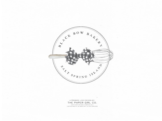 WHISK LOGO Baking Logo Design Bakery Logo Branding Package - Etsy