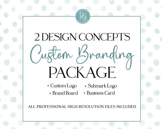 Custom Logo Design Custom Branding Branding Package Logo | Etsy