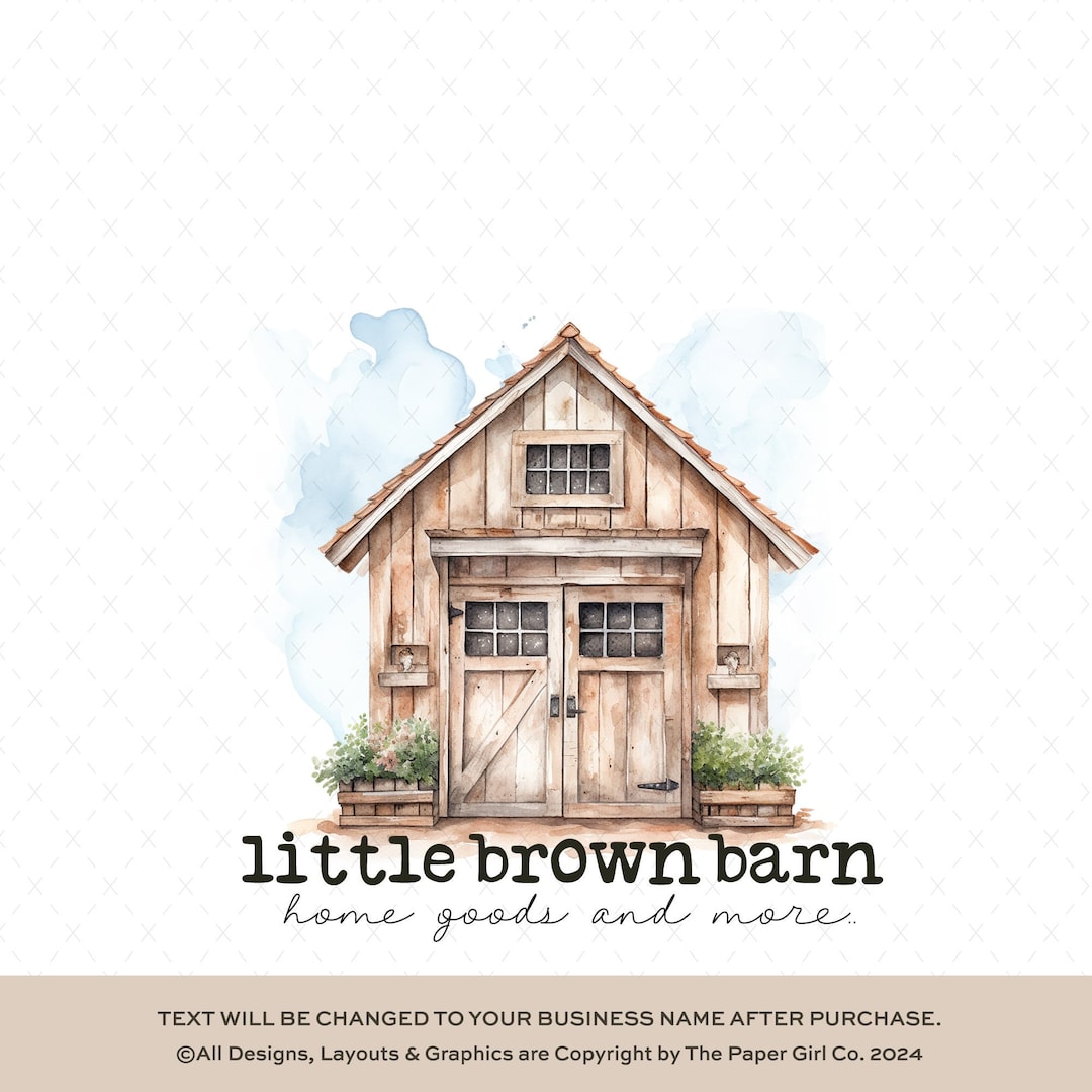Farmhouse Logo | Rustic Logo | Farm Logo | Cottage Logo | Custom Logo ...