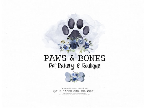 Dog Paw Logo Dog Logo Design Dog Training Logo Pet Logo - Etsy