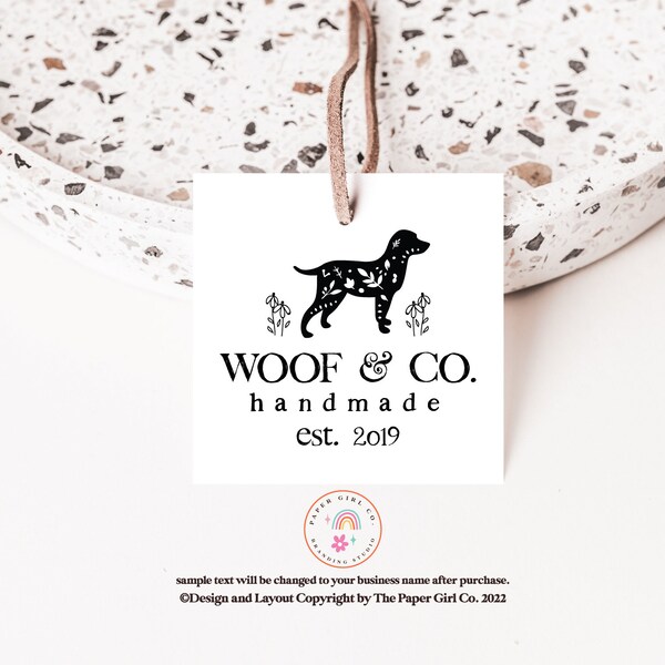 Dog Watermark Logo Design - Etsy