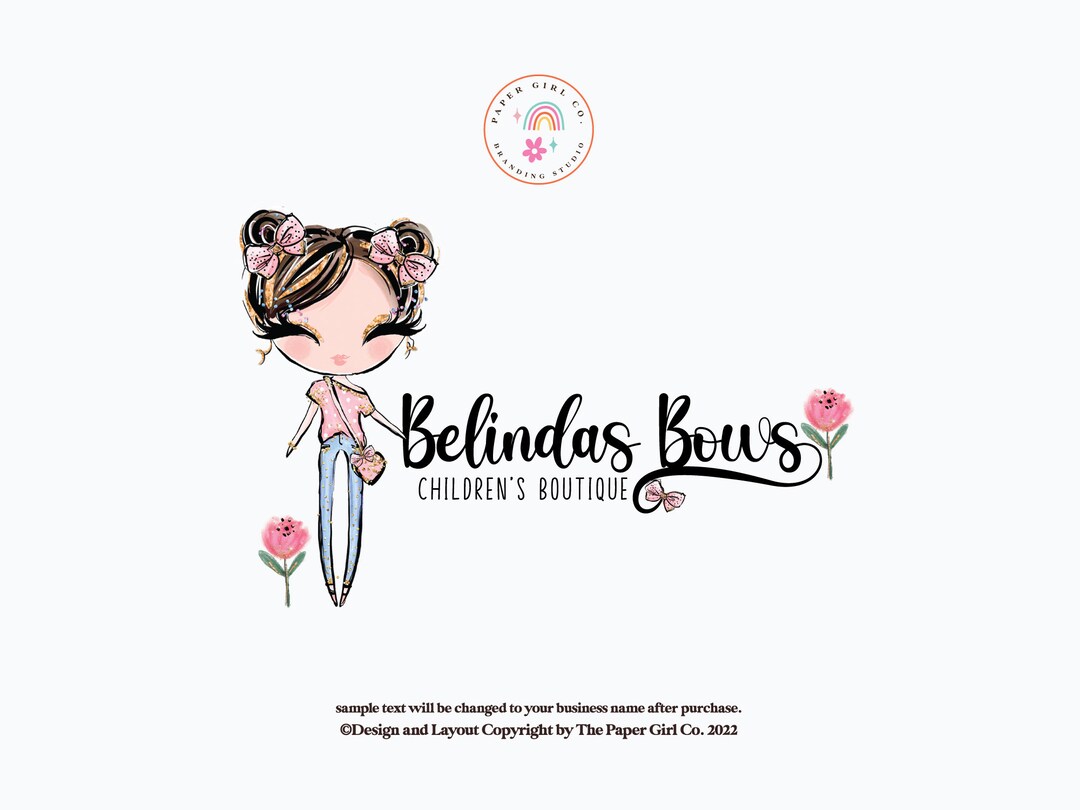 Bow Shop Logo, Bow Logo, Boutique Logo, Photography Logo, Premade Logo ...