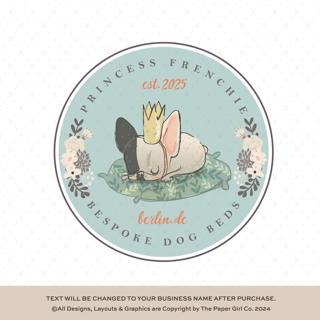 Bulldog Logo French Bulldog Logo Frenchie Dog Logo Pet Logo Pet Sitter ...