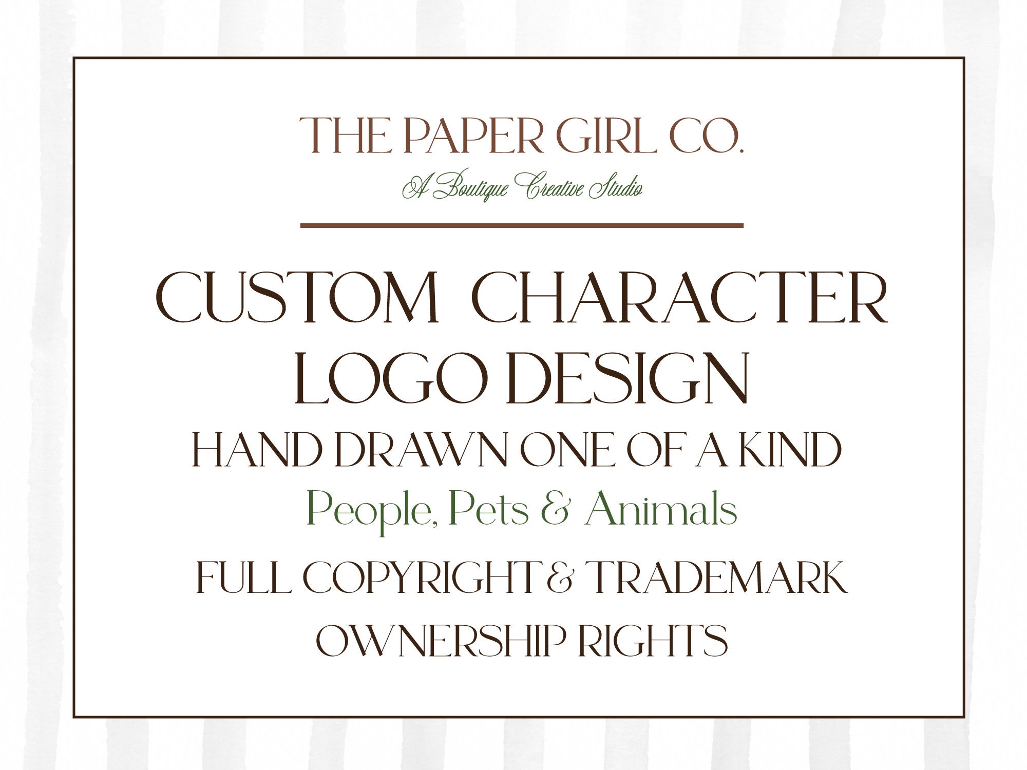 Character logo custom logo custom logo design custom pet | Etsy