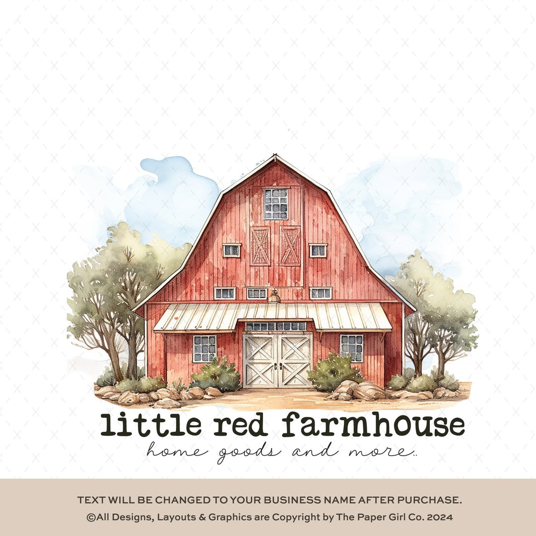 Farmhouse Logo | Vintage Logo | Barn Logo | Custom Logo Design ...