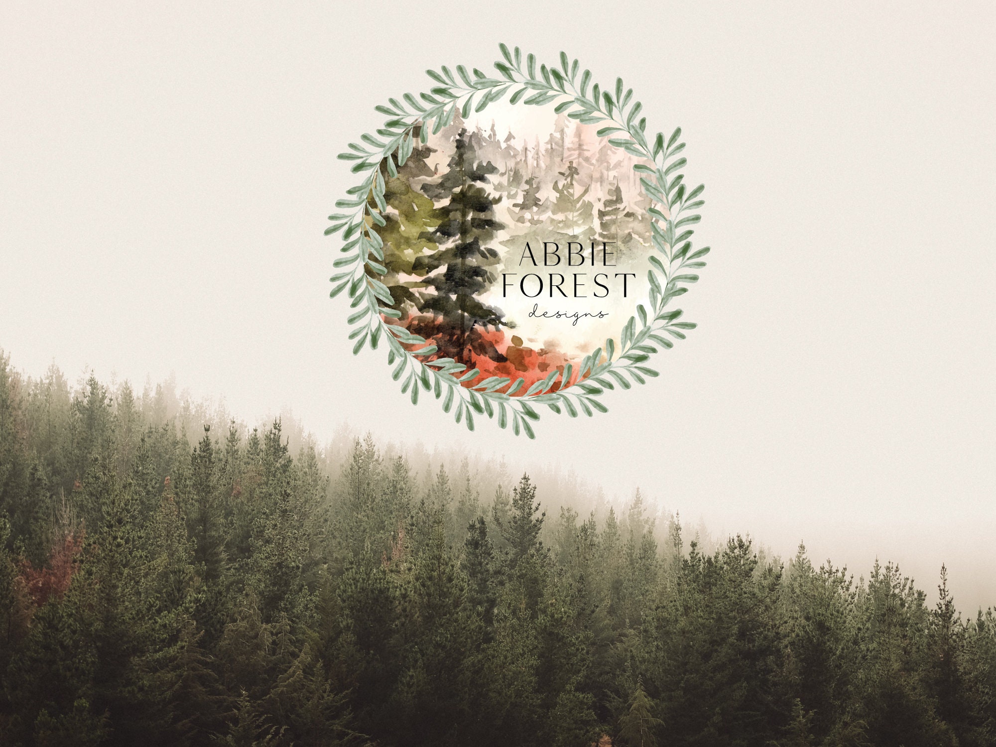 FOREST LOGO DESIGN rustic logo design tree logo design | Etsy