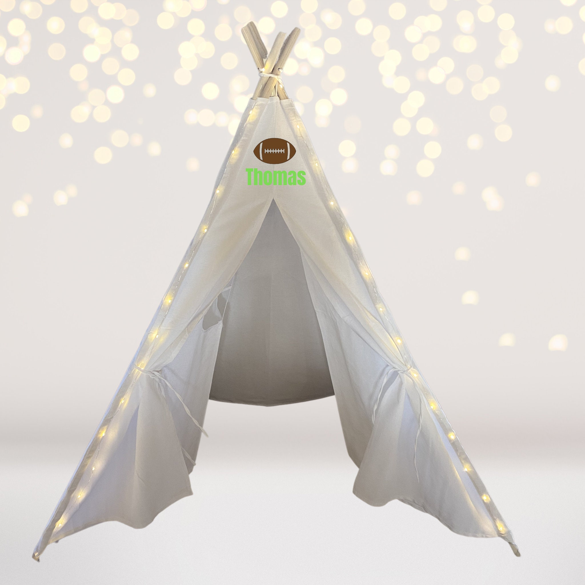 Football Teepee Tent Slumber Party In a Box Football Birthday | Etsy