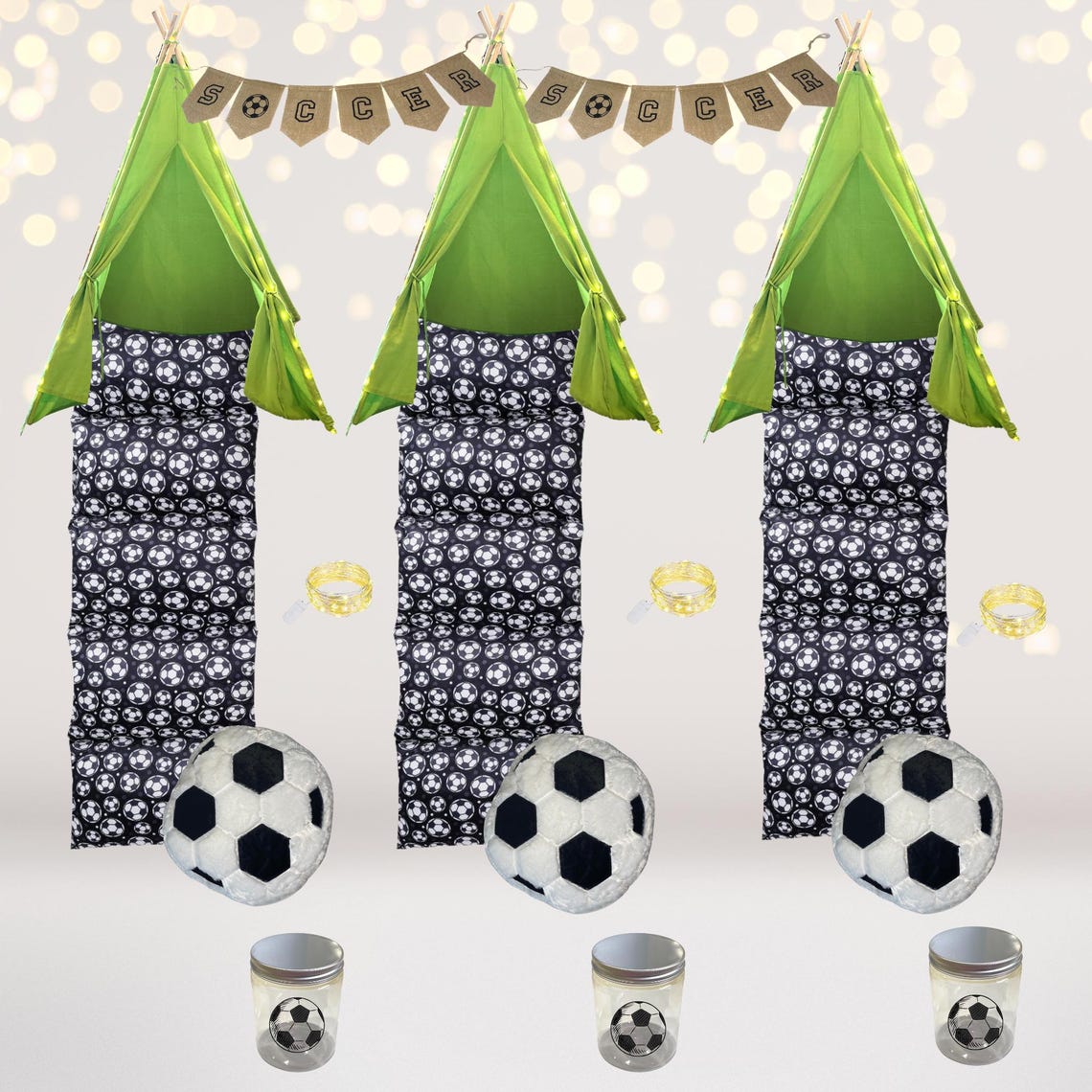 Ultimate Soccer Party Kit - Tee Pee Sleepover Set for Soccer Lovers - Etsy