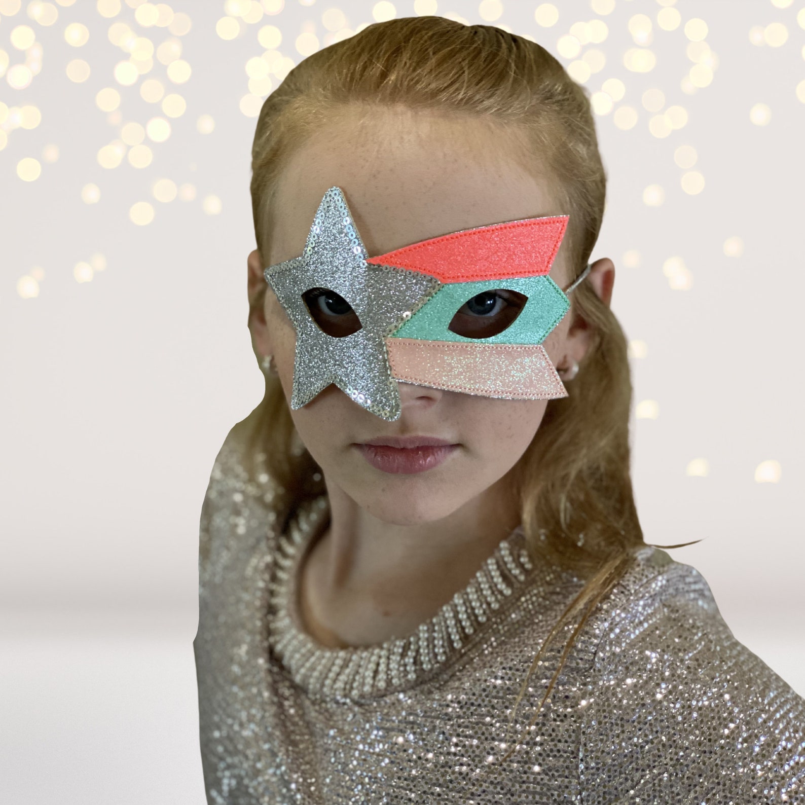 Shooting Star Rocker Felt Costume Kids Mask - Etsy