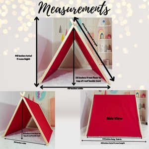 Kids A-frame Sleepover Tents With Lights - Etsy