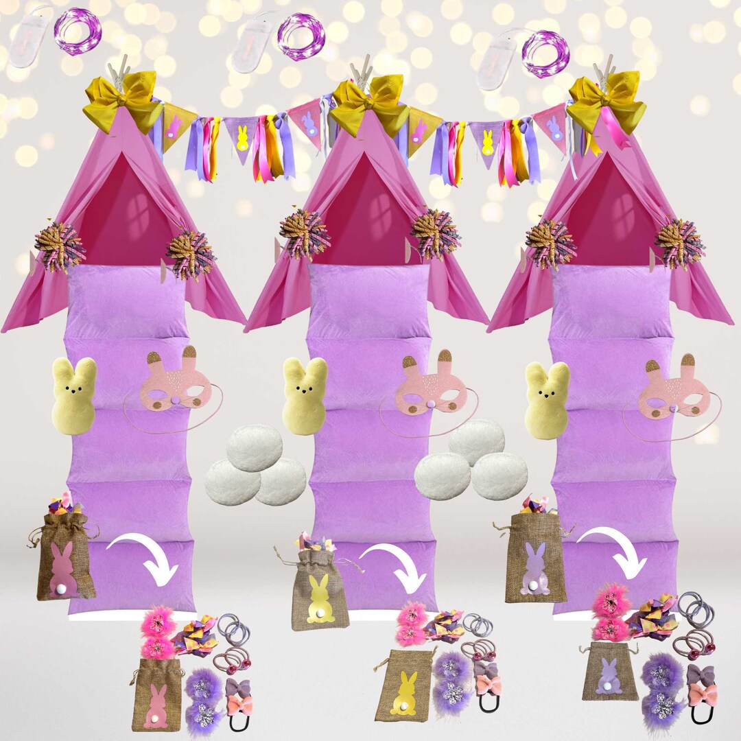 Easter Bunny Sleepover Party Pack All You Need for 3 Kids to Have a ...