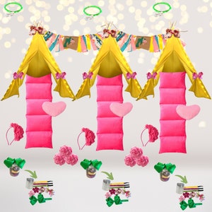 Tropical Flamingo & Pineapple Party Decor Tent Bundle | Luau Themed ...