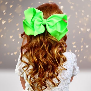 Personalized 8 Inch Girls Basic Gross Grain Hair Bow Large - Etsy
