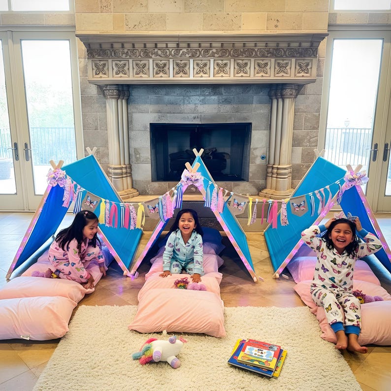 Whimsical Butterfly Sleepover Tent Set for Birthday Party Fun - Etsy