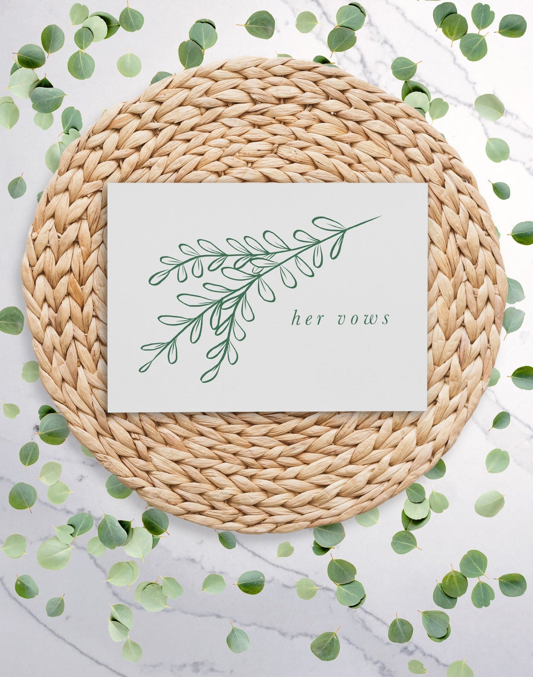 Vow Cards His Vows Card Her Vows Card Set of Vow Cards - Etsy