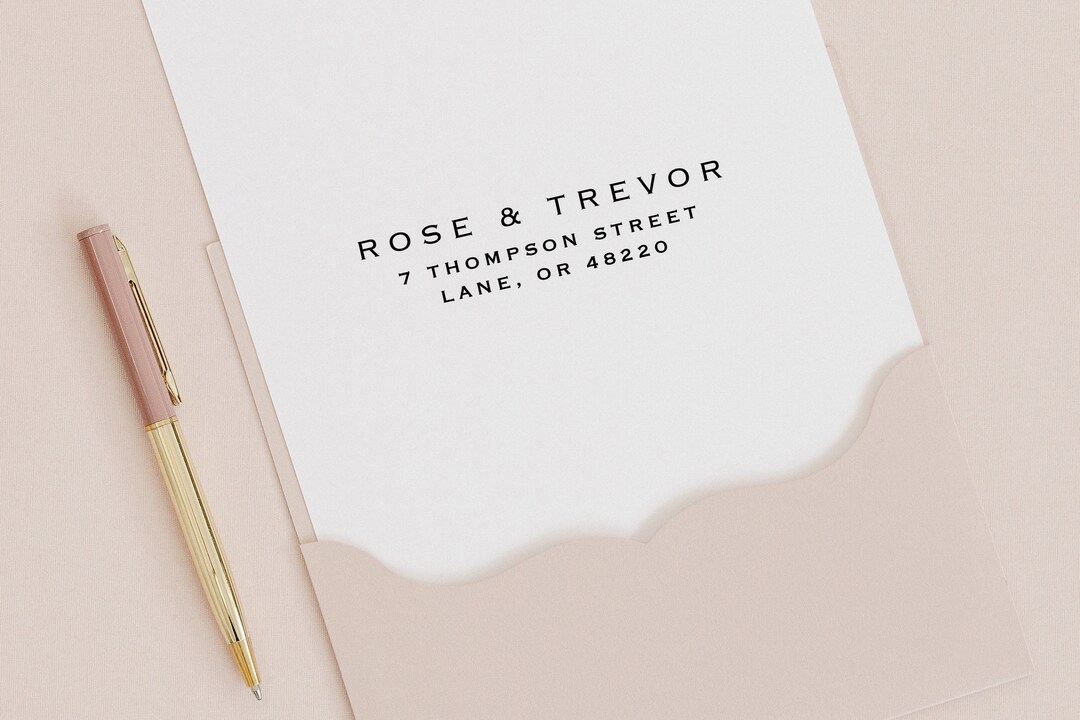 Custom Return Address Stamp Custom Return Address Stamp - Etsy
