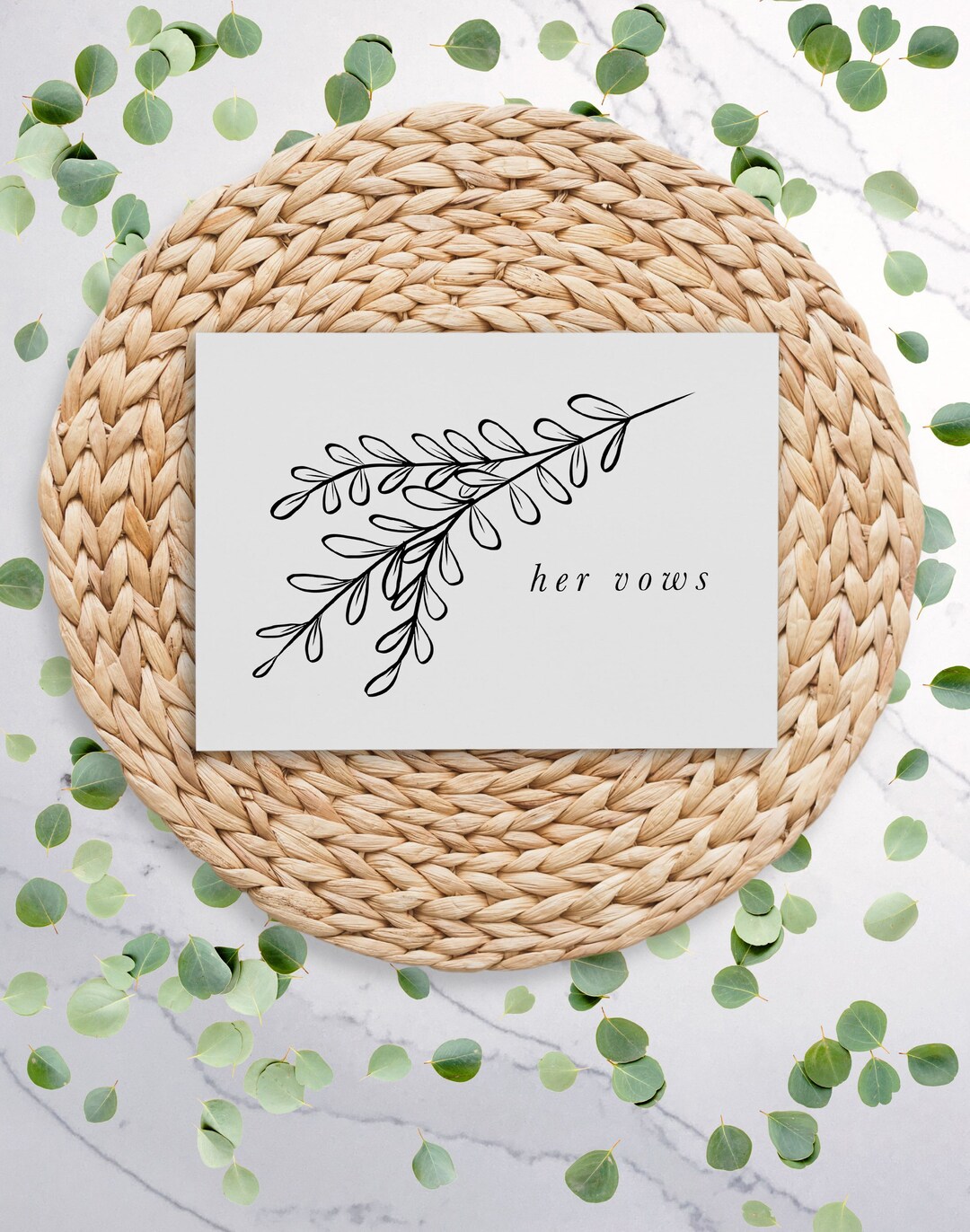 Vow Cards, His Vows Card, Her Vows Card, Set of Vow Cards, Husband and ...