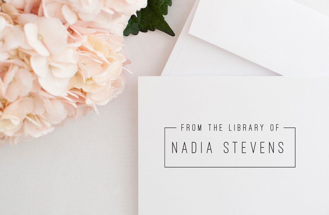 Library Stamp, Personal Library Stamp, From the Library of Stamp, Book ...