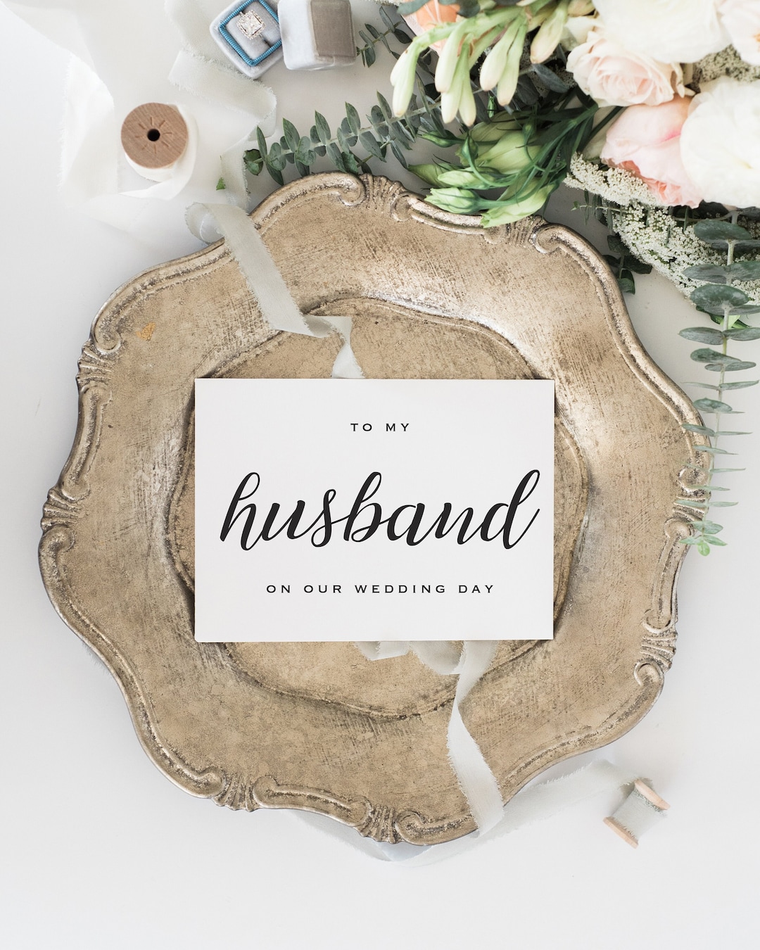 To My Husband on Our Wedding Day Card, to My Husband Card, Wedding Day ...