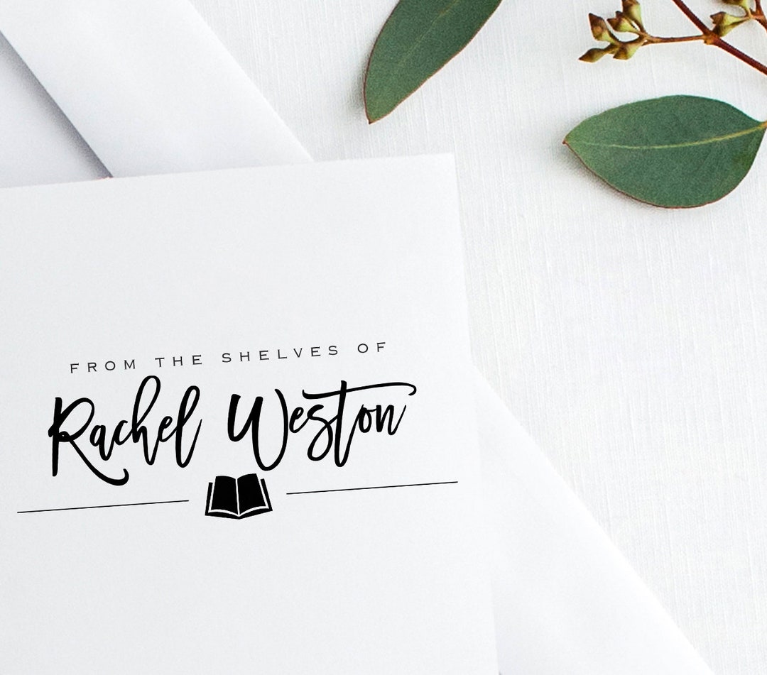 Library Stamp, Personal Library Stamp, From the Library of Stamp, Book ...