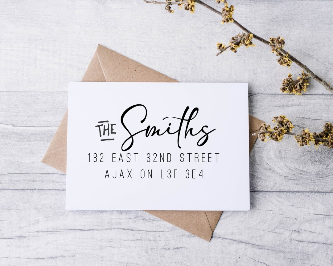 Custom Return Address Stamp, Custom Return Address Stamp, Wedding ...