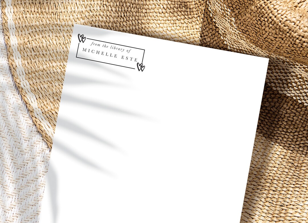 Library Stamp, Personal Library Stamp, From the Library of Stamp, Book ...