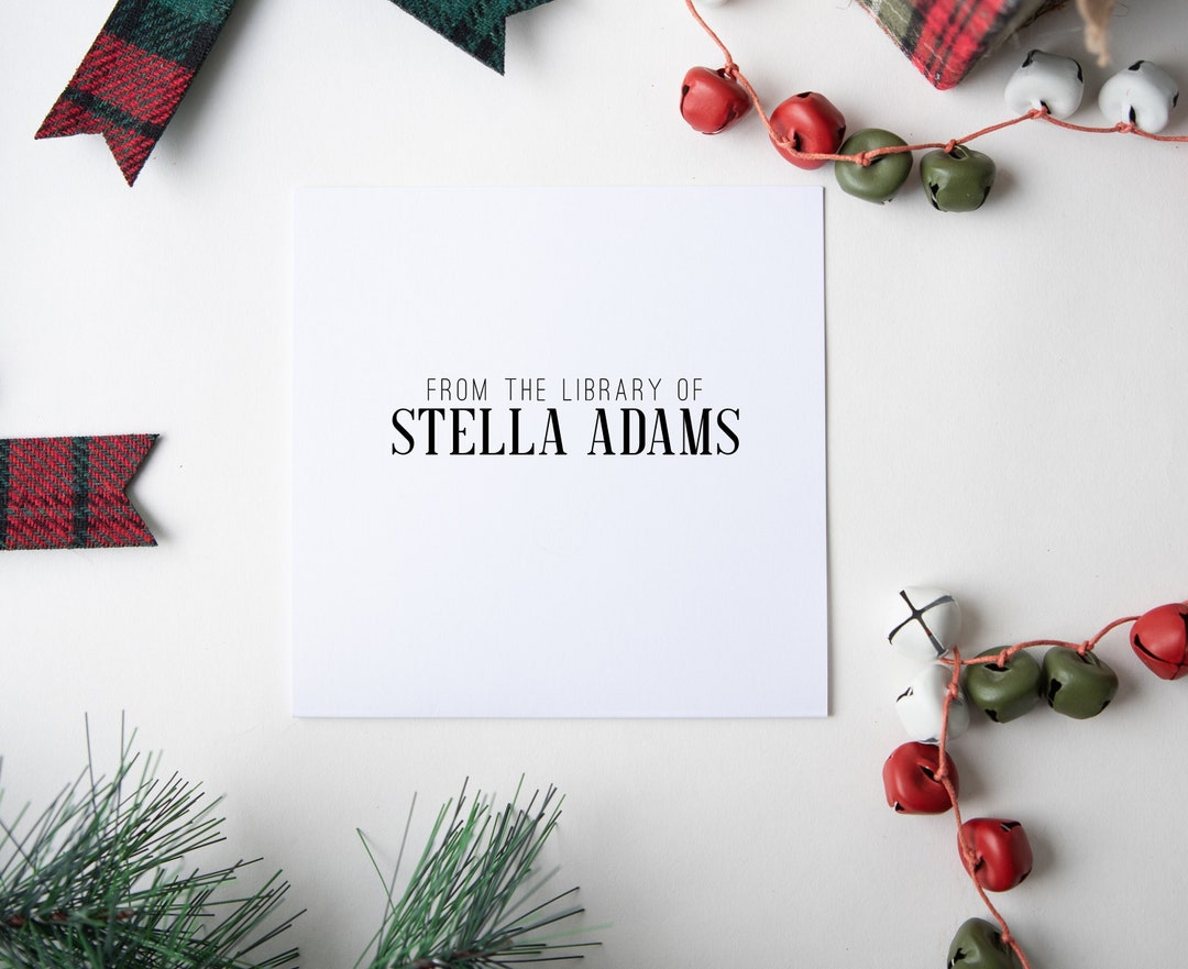 Library Stamp, Personal Library Stamp, From the Library of Stamp, Book ...