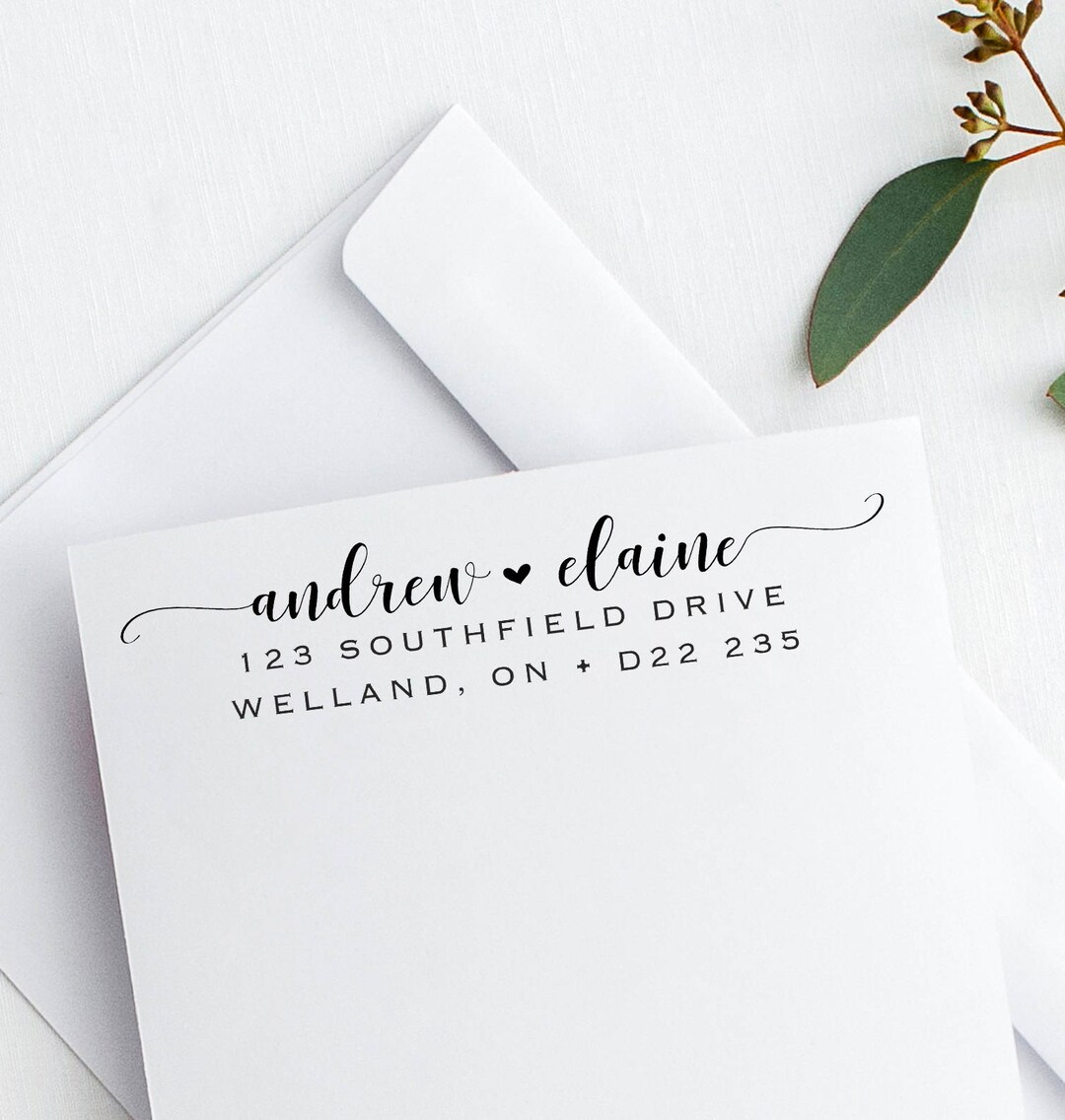 Custom Address Stamp Self Inking Return Address Stamp - Etsy