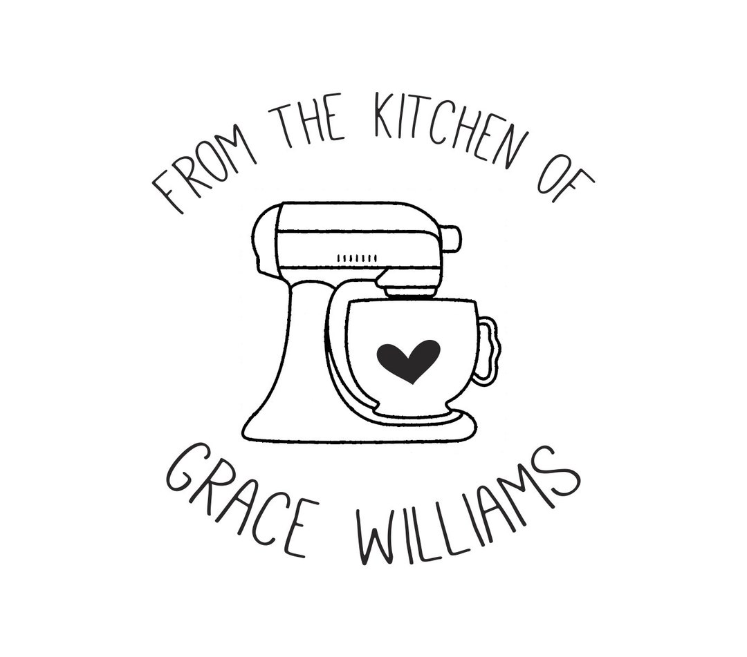 Personalized Kitchen Stamp: Custom Self Inking Gift (1.6x1.6") - Etsy