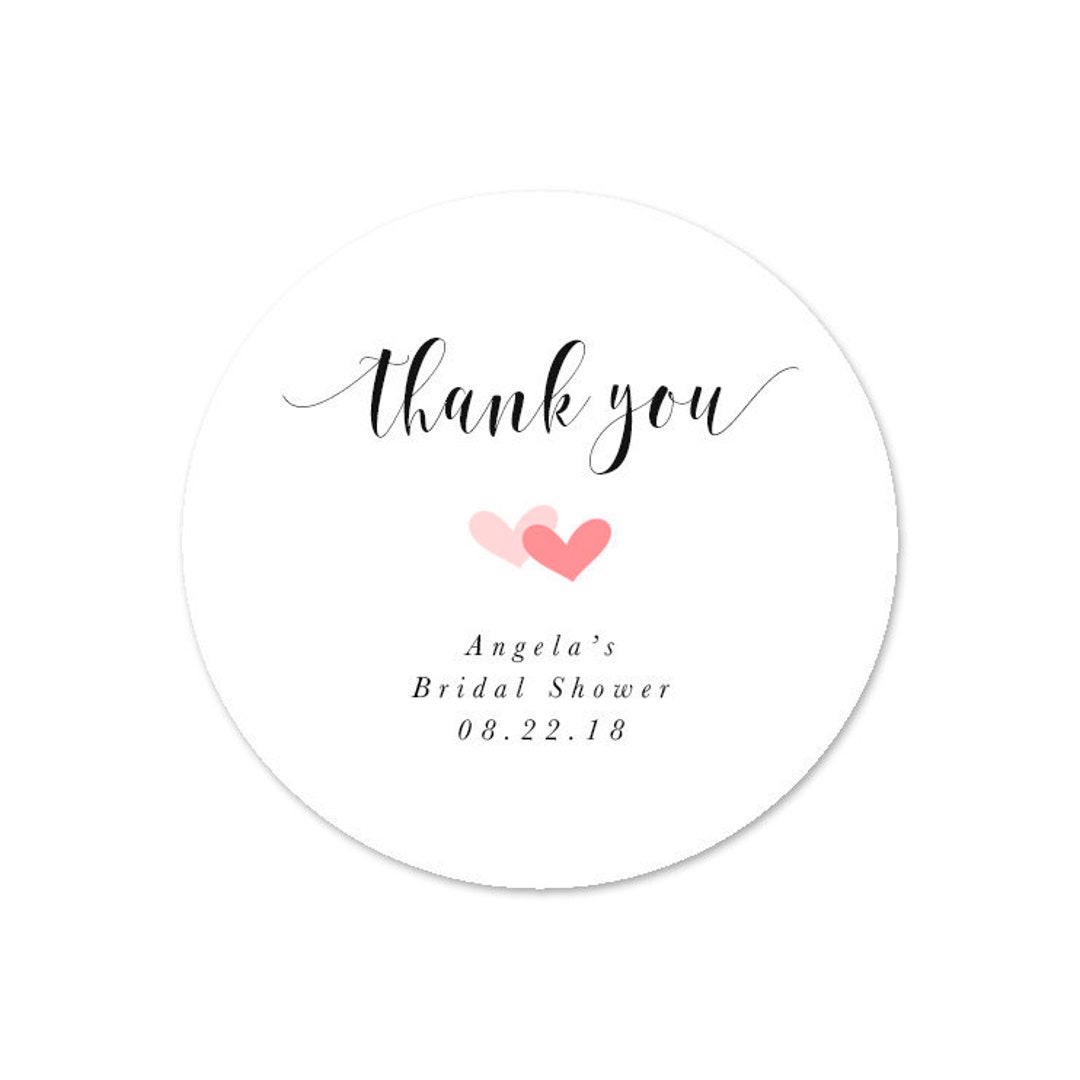 Thank You Stickers Favor Stickers Favor Thank You Sticker Etsy