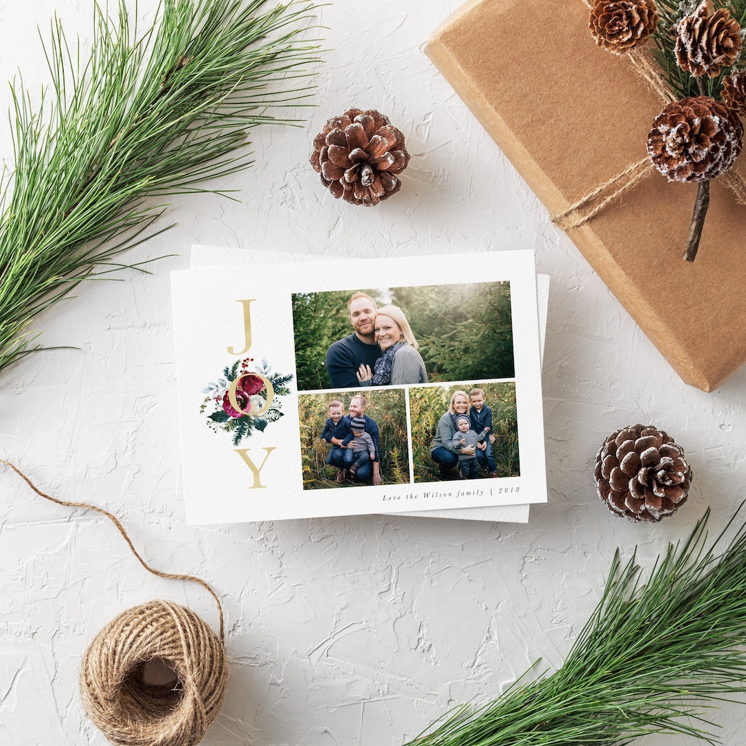 Family Christmas Card, Photo Holiday Card, Personalized Christmas Card ...