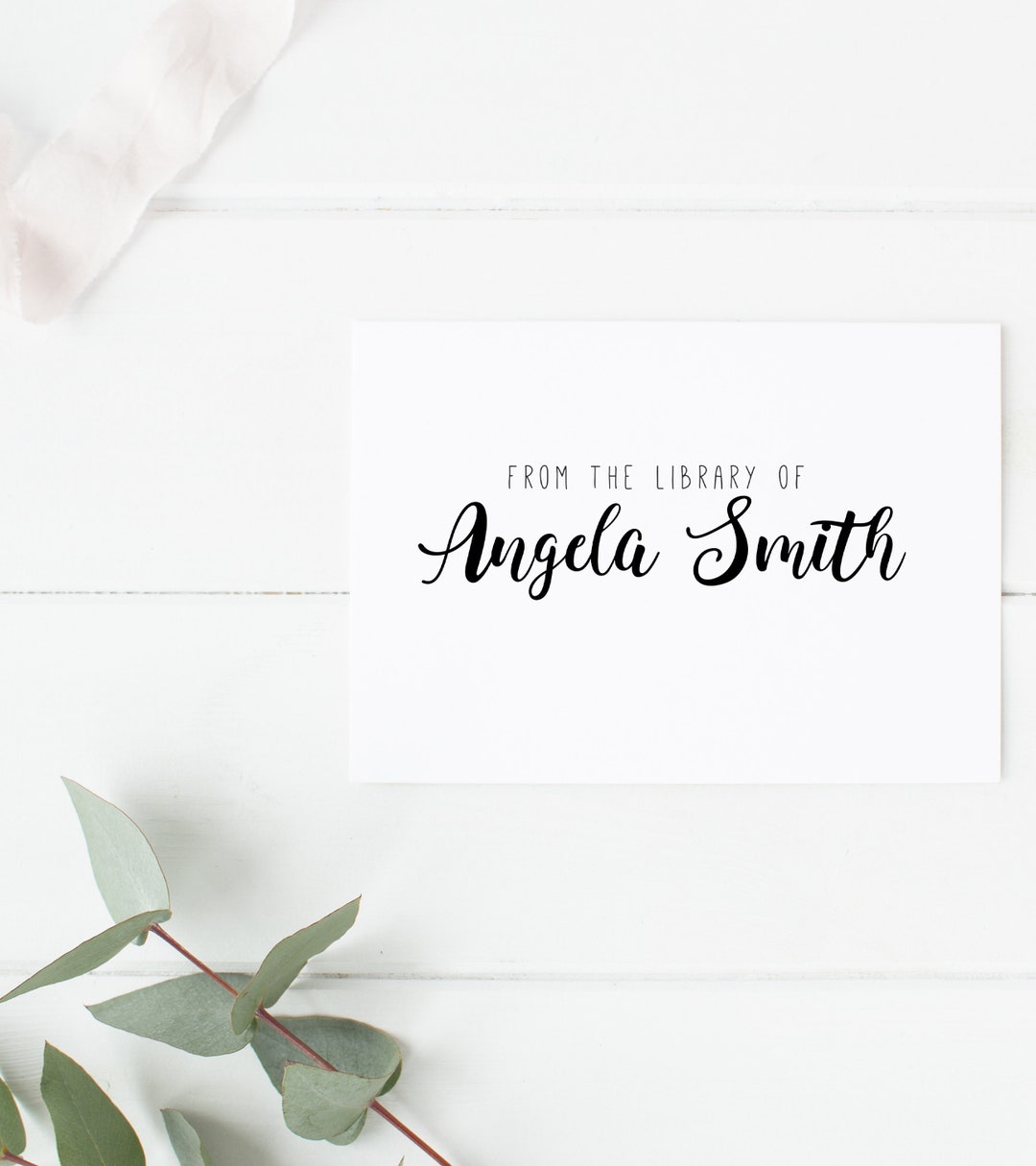 Library Stamp, Personal Library Stamp, From the Library of Stamp, Book ...