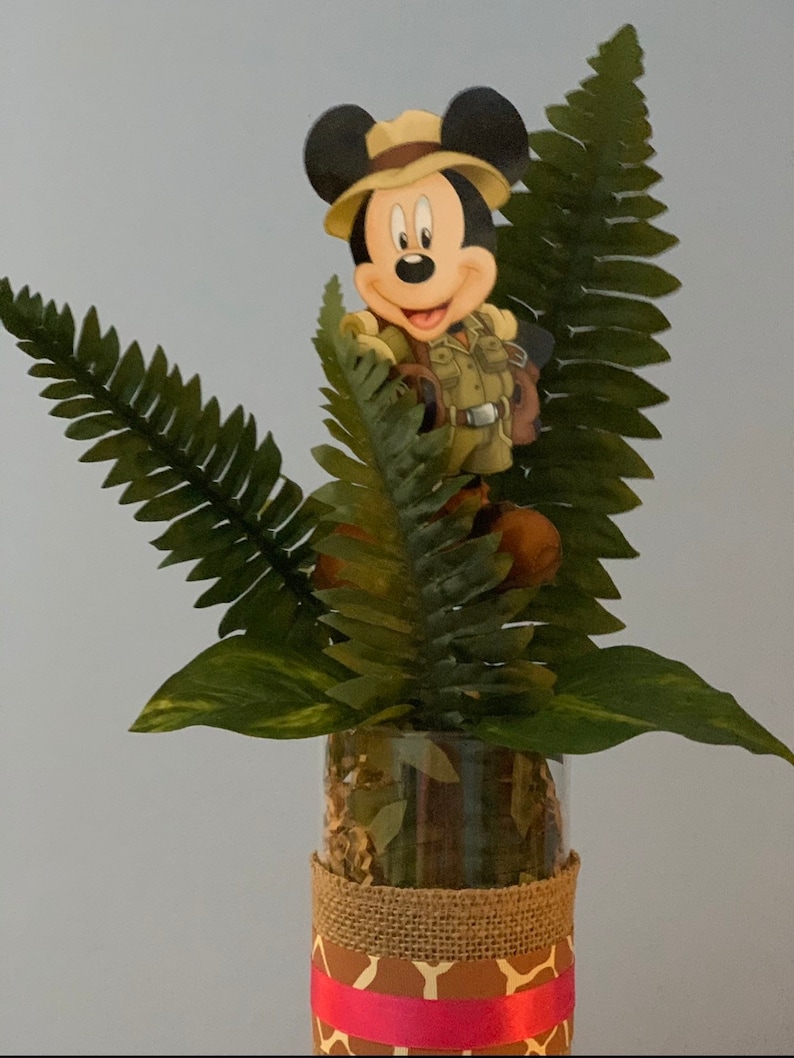 Mickey Mouse Safari Centerpice - Etsy