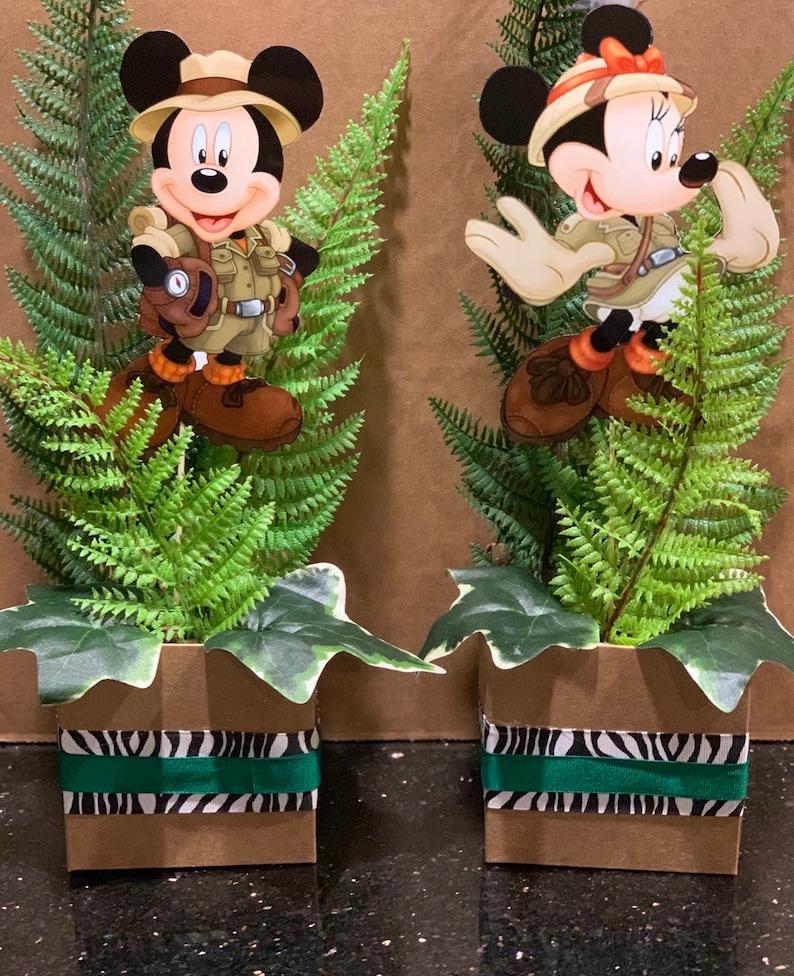 Mickey Mouse Safari Centerpice - Etsy