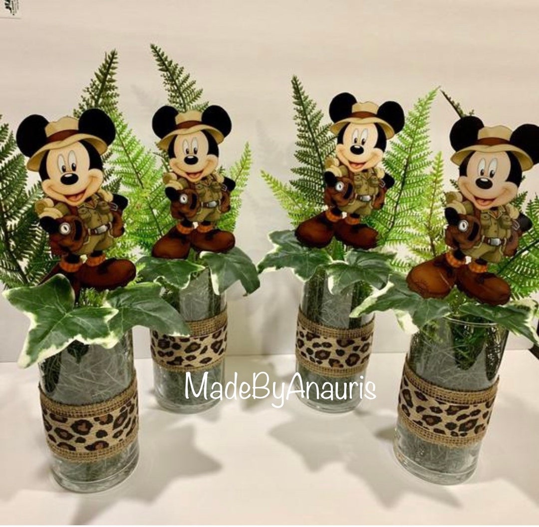 Mickey Mouse Safari Centerpice - Etsy