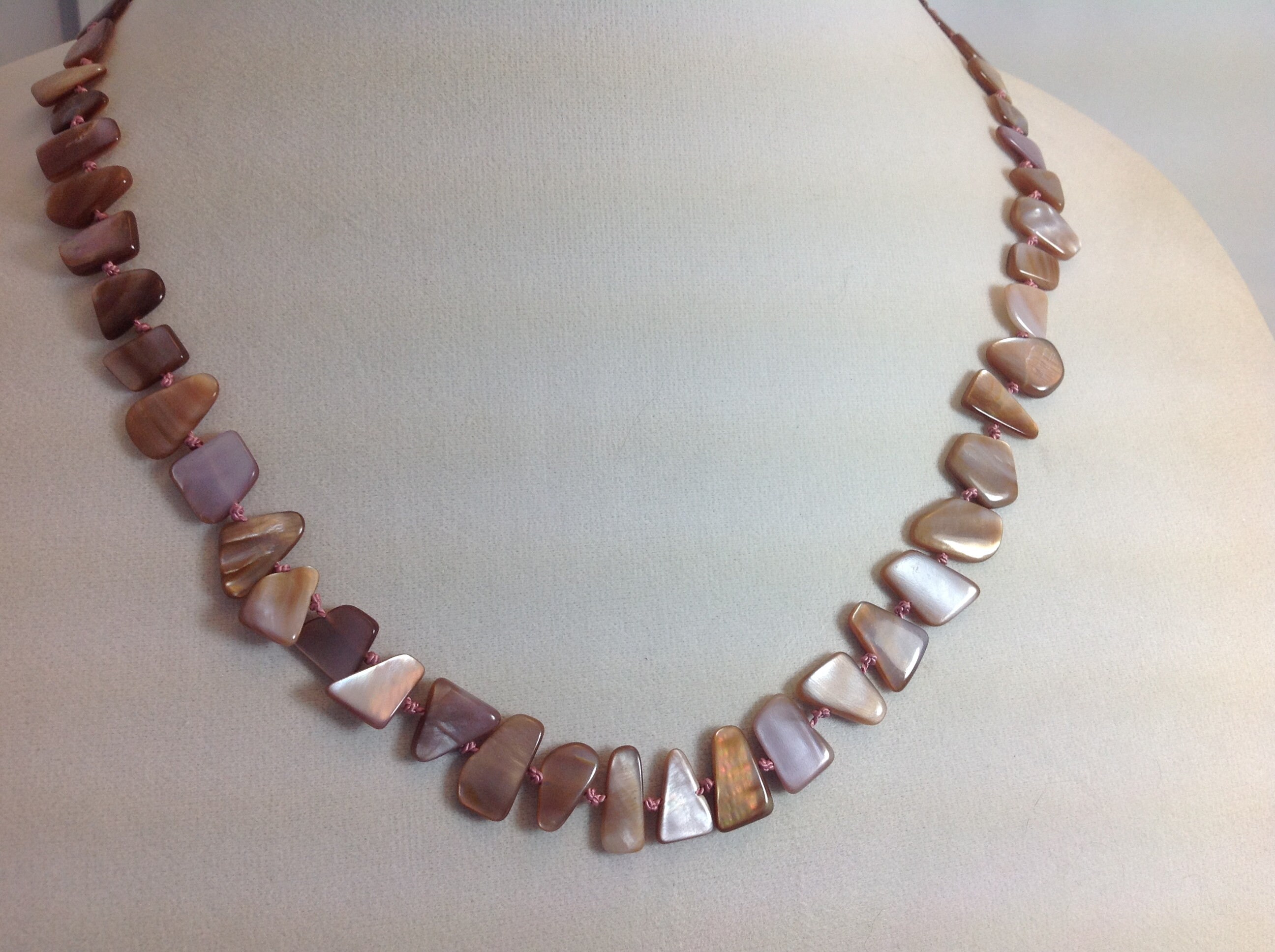 Pink Seashell Necklace Natural Shell Jewelry - Etsy Ireland