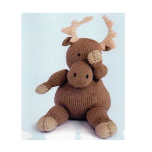Large Moose Amigurumi Knitting Pattern Big Moose Toy Pillow Knitting ...