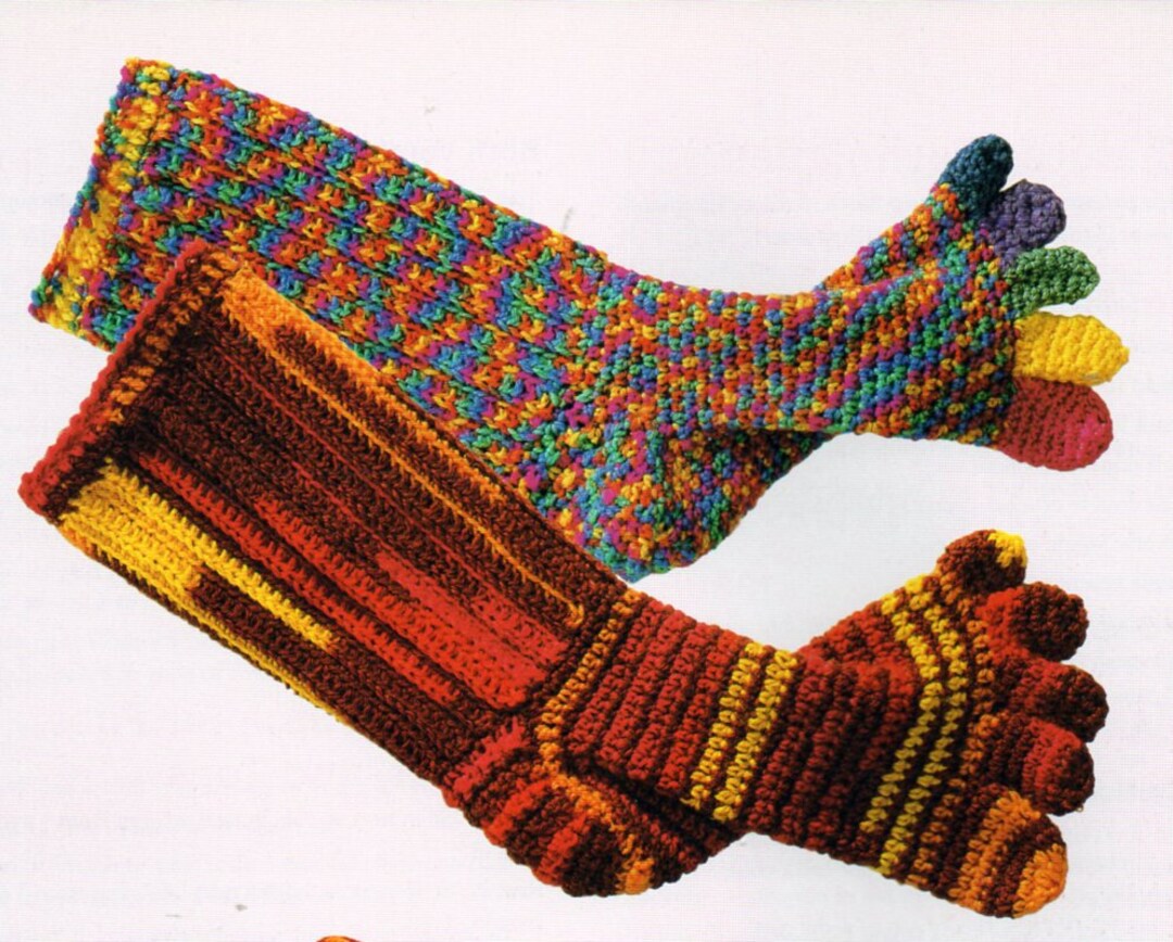 Toe Socks Crochet Pattern Flip Flop Socks Crochet Pattern PDF Instant ...